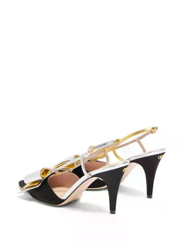 Valentino Garavani Bowow Slingback Pumps - Black