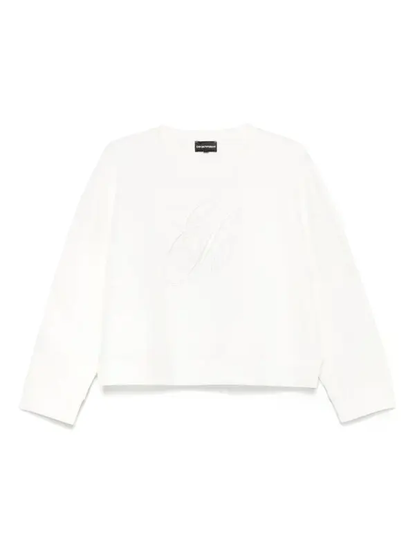 Emporio Armani Logo-embroidered Sweatshirt - White