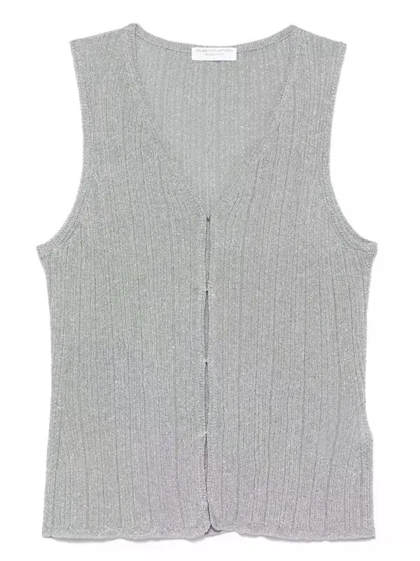 Majestic Filatures Lurex Vest - Grey