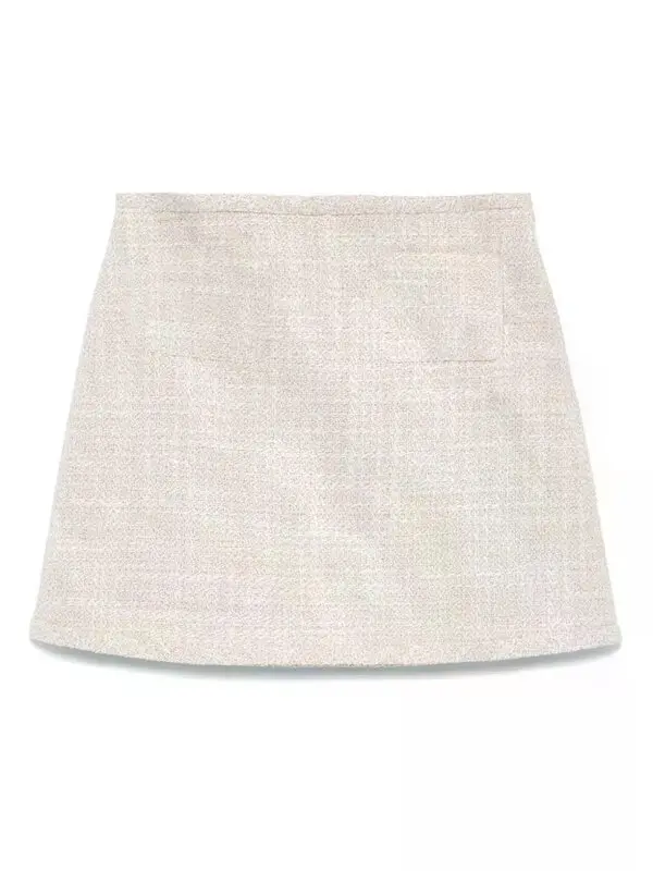 Theory A-line Tweed Mini Skirt