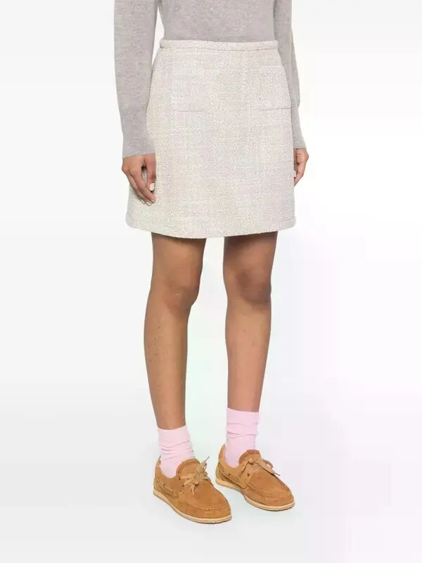 Theory A-line Tweed Mini Skirt