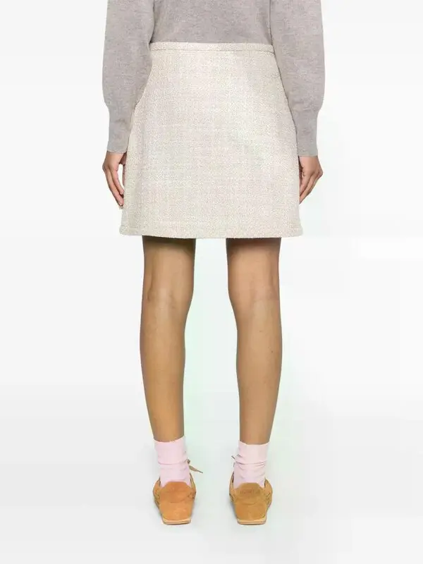 Theory A-line Tweed Mini Skirt
