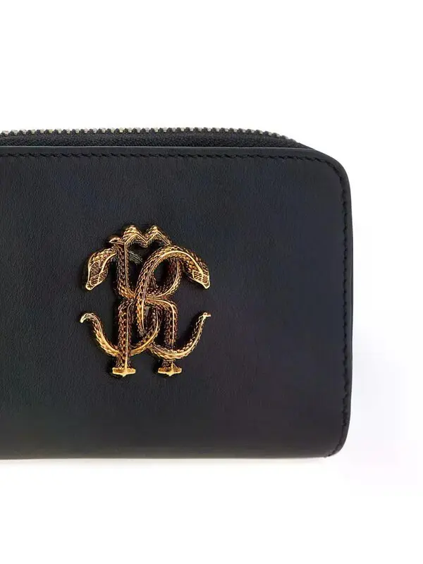 Roberto Cavalli Mirror Snake-plaque Wallet