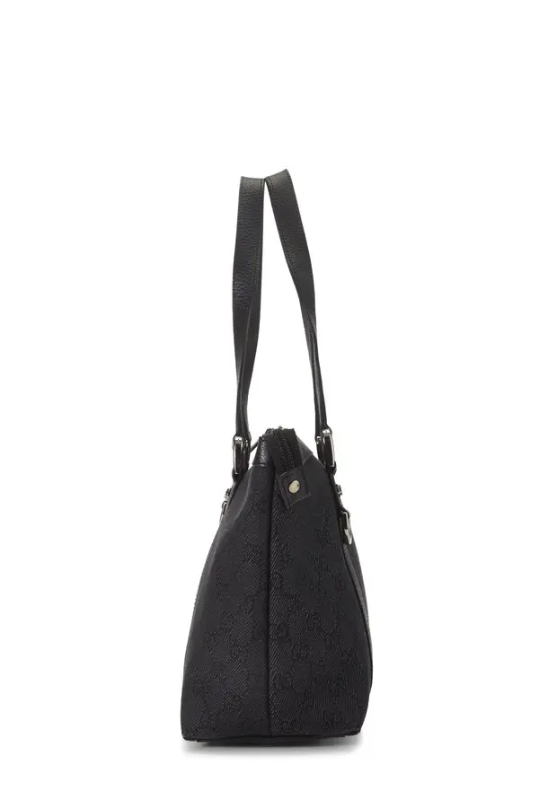 Gucci Gg Monogram Denim Tote - Black