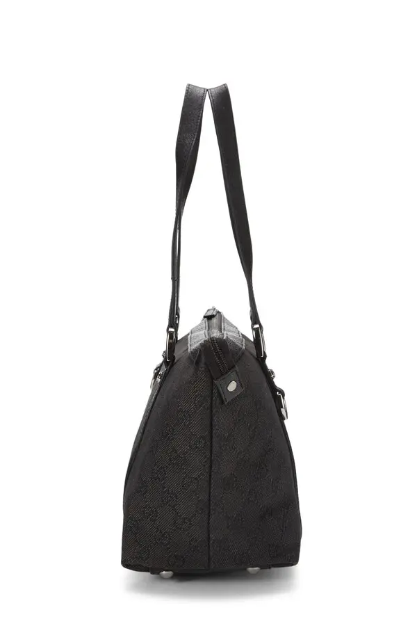 Gucci Gg Monogram Denim Tote - Black