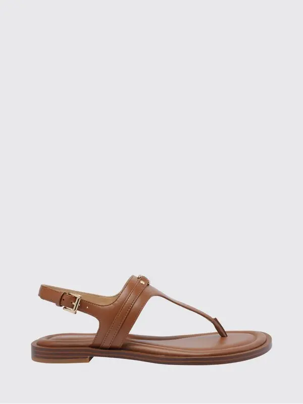 Michael Kors Mandy Leather Sandals - Brown