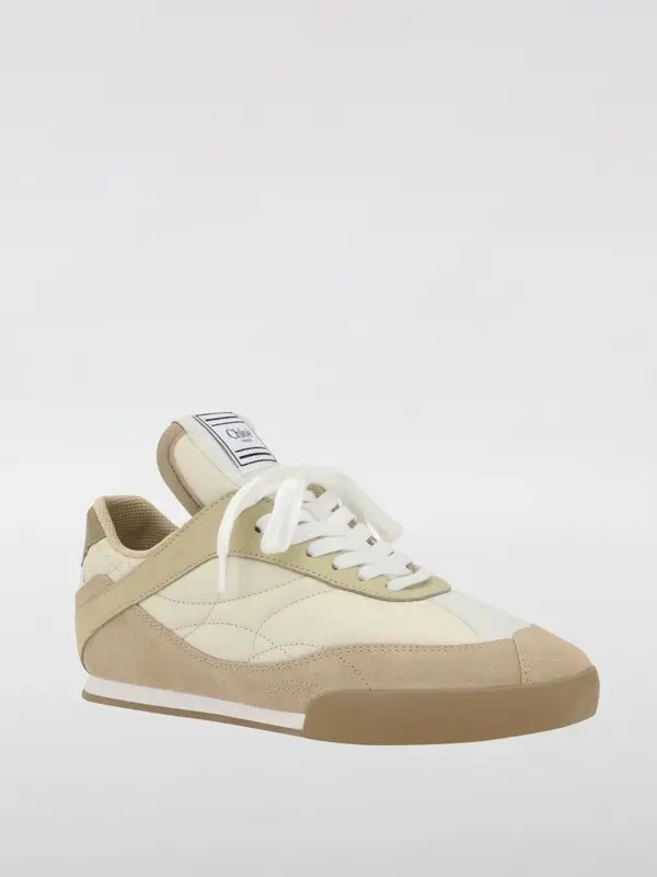 Chloé Lace Up Sneakers - Ocher