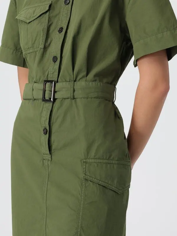 Woolrich Belted Utility Dress - Green