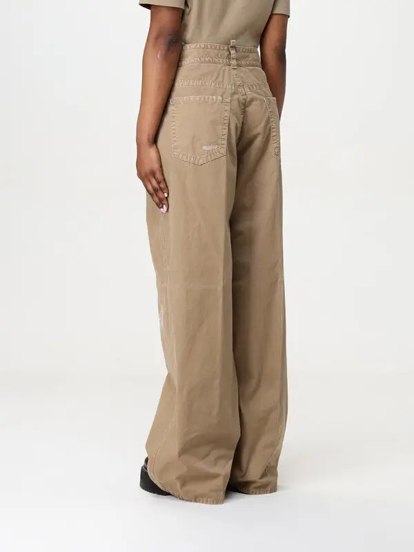 Dsquared2 Distressed Wide-leg Jeans - Beige