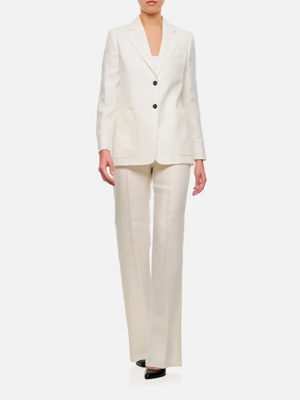 Max Mara Wide Leg Trousers - White