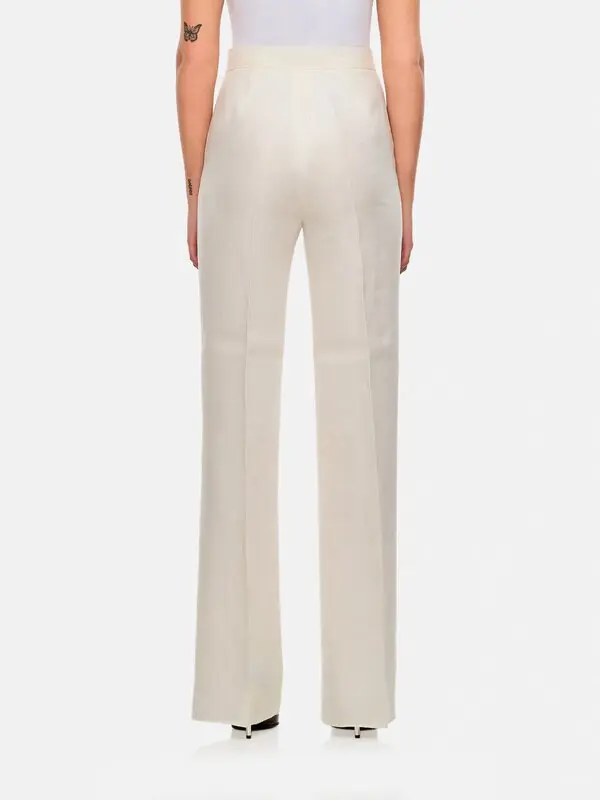 Max Mara Wide Leg Trousers - White