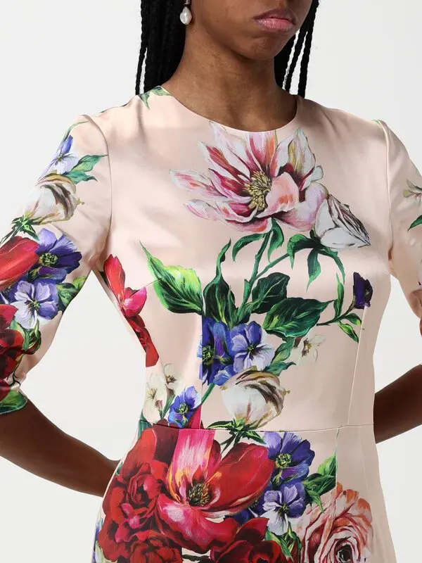 Dolce & Gabbana Floral Print Midi Dress