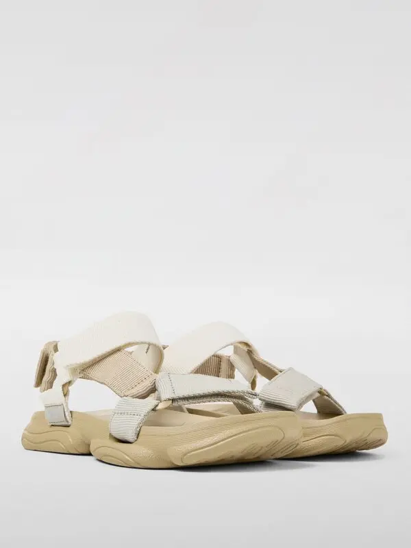 Camper Flat Sandals With Adjustable Straps - Multicolor