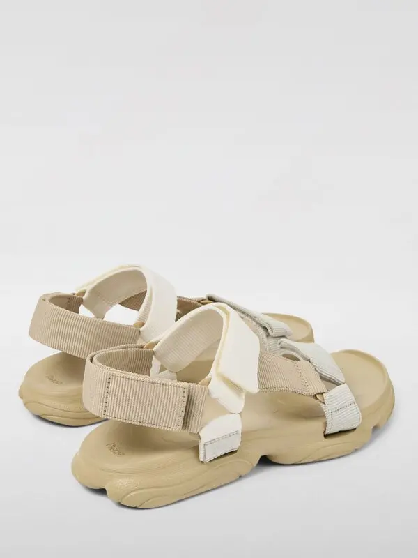 Camper Flat Sandals With Adjustable Straps - Multicolor