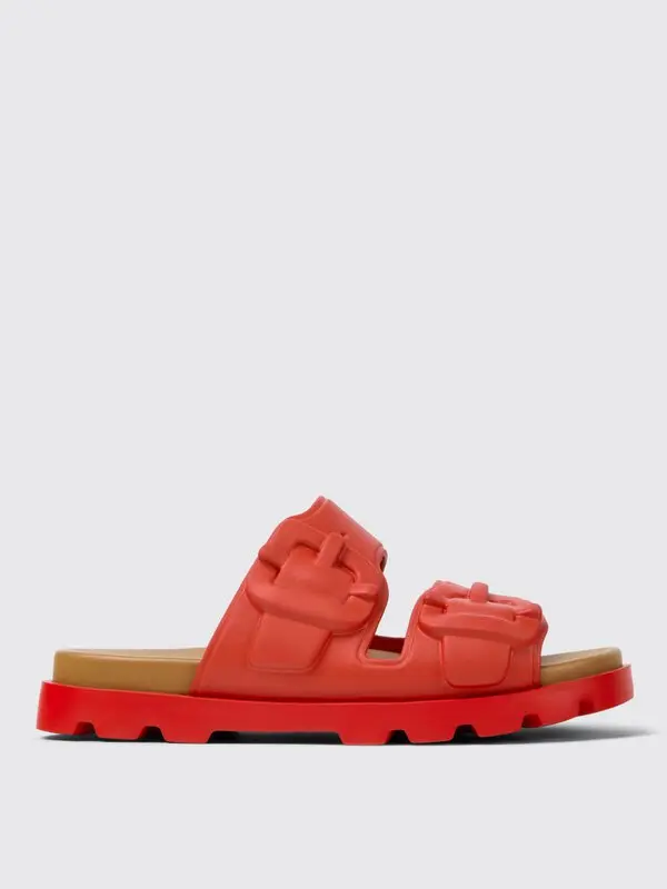 Camper Buckled Sandals - Red