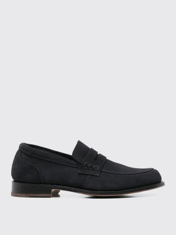 TRICKER'S Suede Loafers - Navy