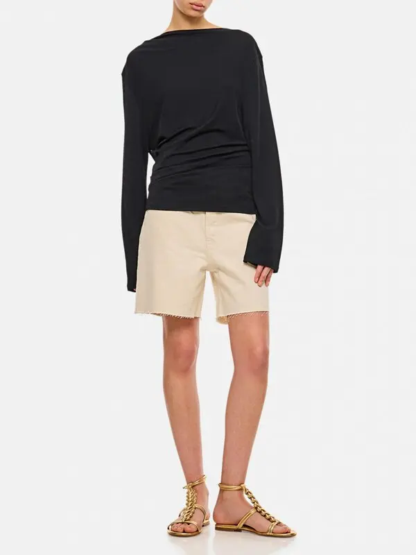Jacquemus Draped Top - Black