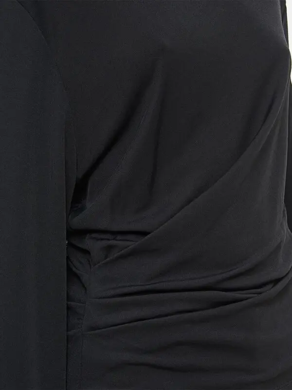 Jacquemus Draped Top - Black