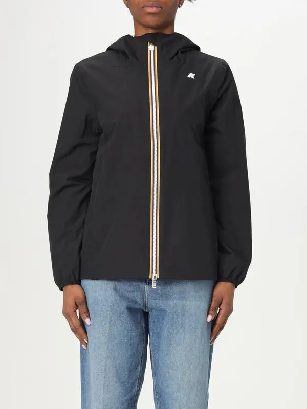 K-WAY Marguerite Technical Fabric Jacket - Black