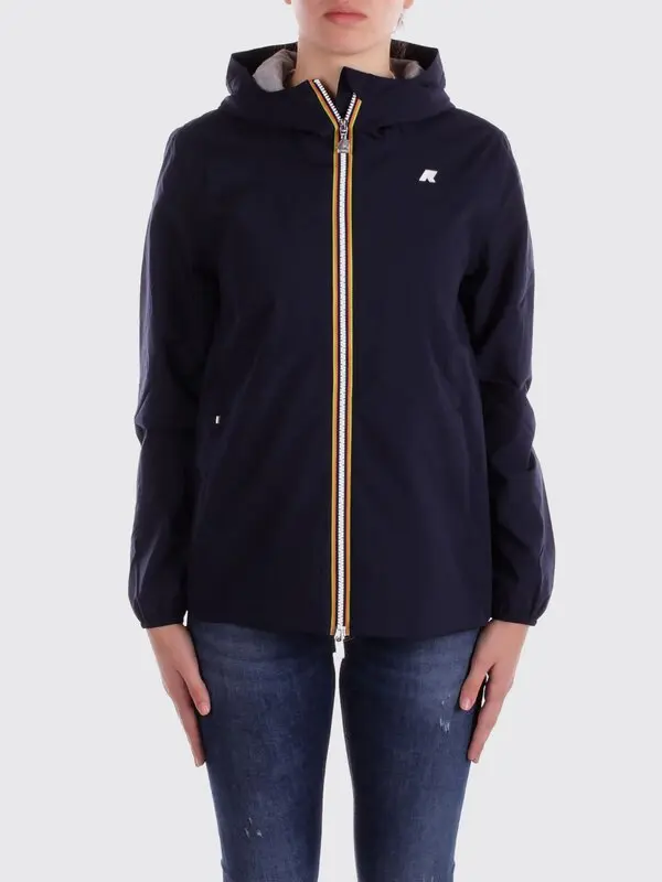 K-WAY Marguerite Technical Fabric Jacket - Blue