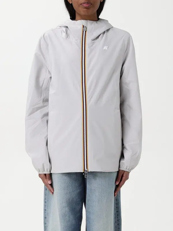K-WAY Marguerite Technical Fabric Jacket - Grey
