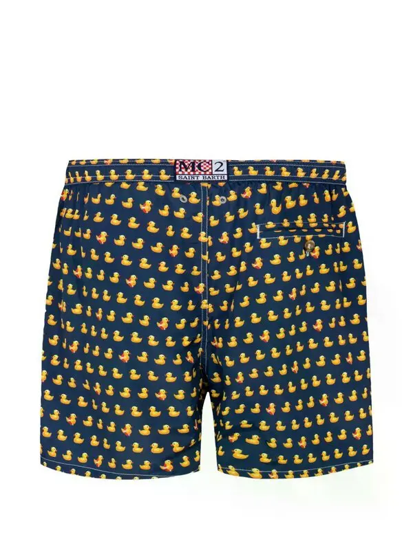 MC2 SAINT BARTH Printed Swim Shorts - Blue