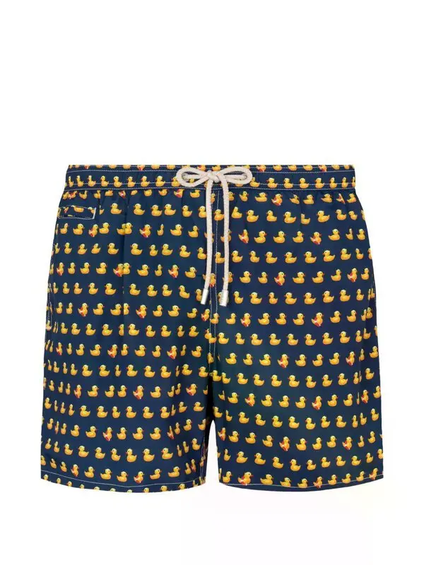 MC2 SAINT BARTH Printed Swim Shorts - Blue