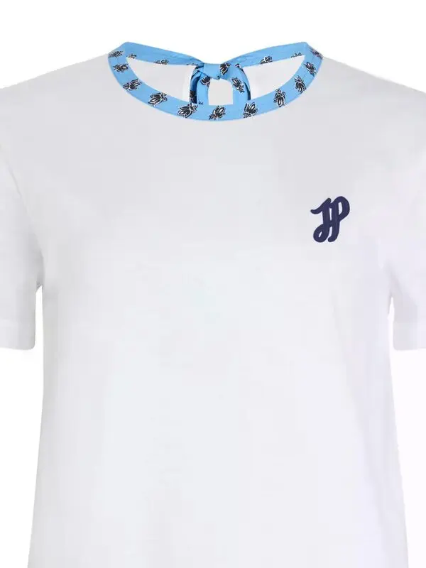 Buy PATOU Contrast-collar T-shirt - White At 39% Off | Editorialist