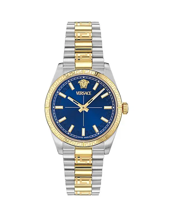 Versace Millenyium Watch, 32mm - Blue/two Tone