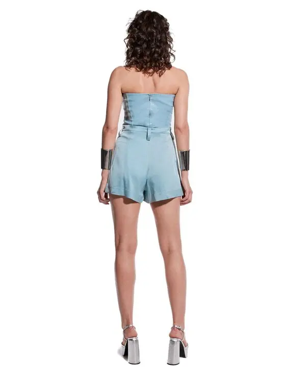 AS By DF Archer Leather Bustier - Mist