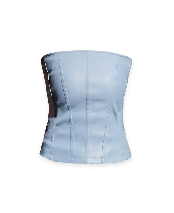 AS By DF Archer Leather Bustier - Mist
