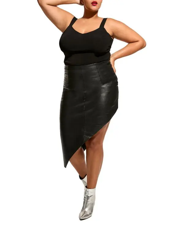 AS By DF Fallon Recycled Leather Skirt