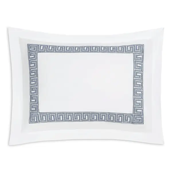 MATOUK Ophelia Percale Standard Sham - Indigo