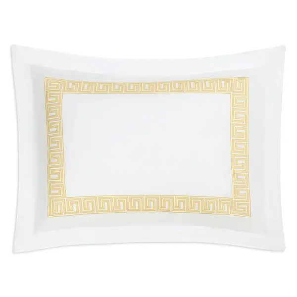 MATOUK Ophelia Percale Standard Sham - Lemon