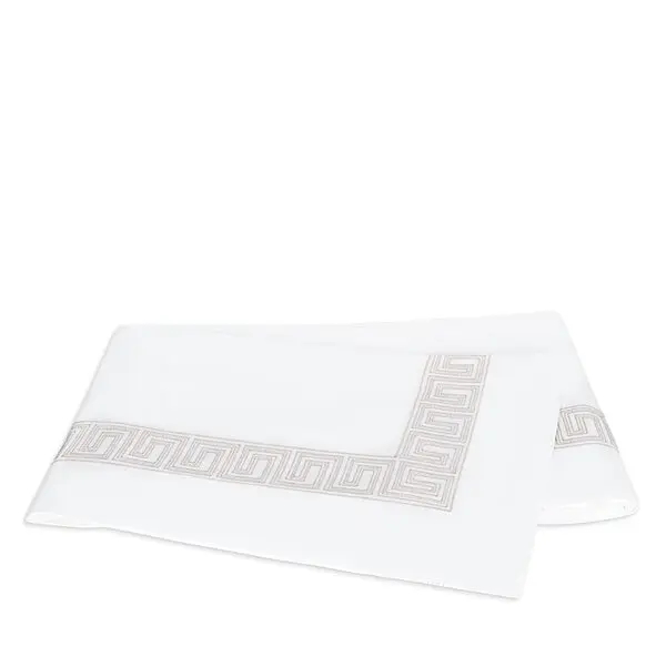 MATOUK Ophelia Percale Flat Sheet, Full/queen - Dune