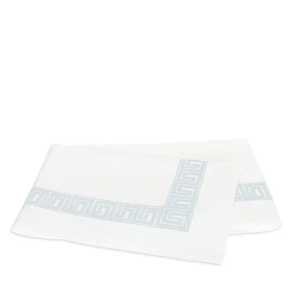 MATOUK Ophelia Percale Flat Sheet, King - Light Blue