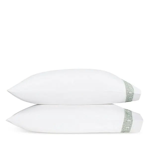 MATOUK Ophelia Percale Pillowcase Pair, Standard - Clover