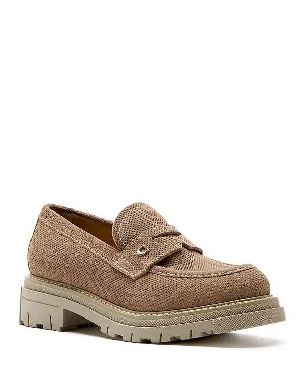 La Canadienne Suede Penny Loafers