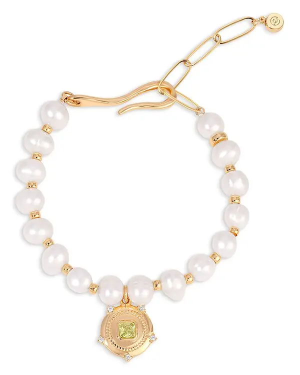 Ettika Eternal Gleam Pearl Bracelet - Gold/pearl