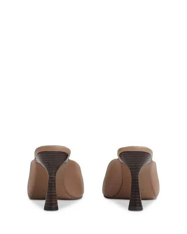 REISS Justine Square Mule Heel Shoes