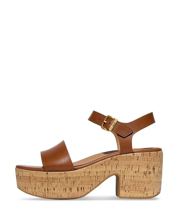 Fitflop Cork Platform Sandals - Deep Tan