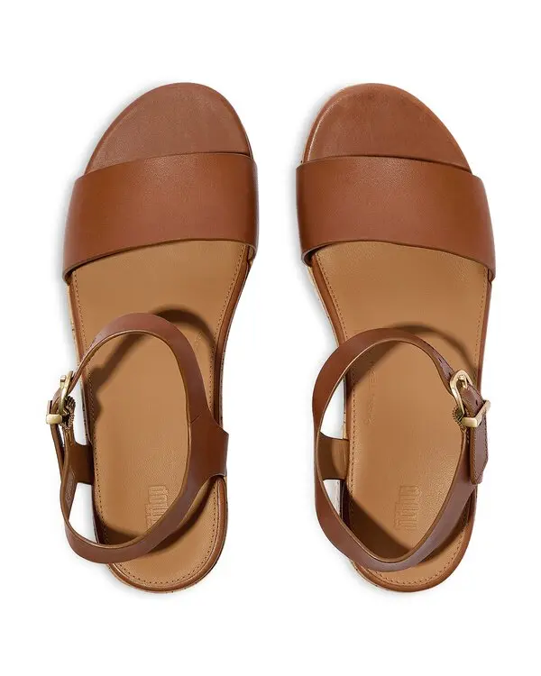 Fitflop Cork Platform Sandals - Deep Tan