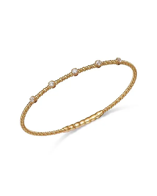 Bloomingdale'S Diamond Bangle In 14k Yellow - Gold