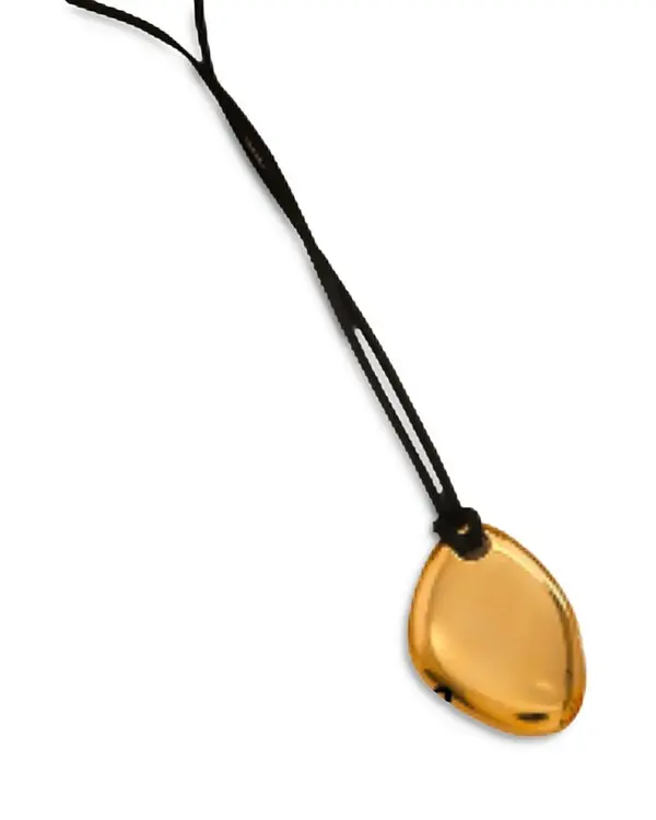 Aqua Pendant Necklace - Black/gold