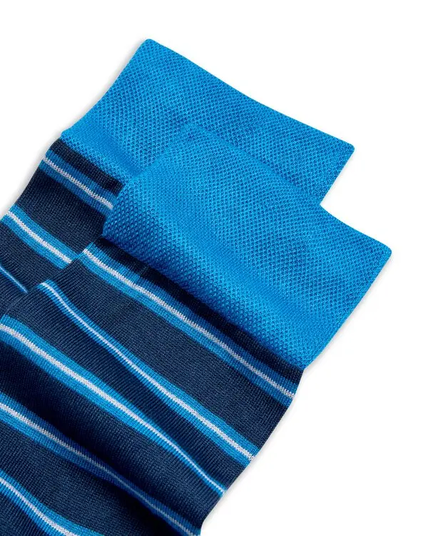 Marcoliani Simple Stripe Crew Socks