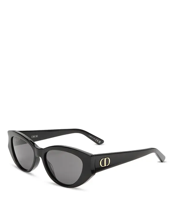 Dior Diorglow B11 Cat Eye Sunglasses - Black/smoke