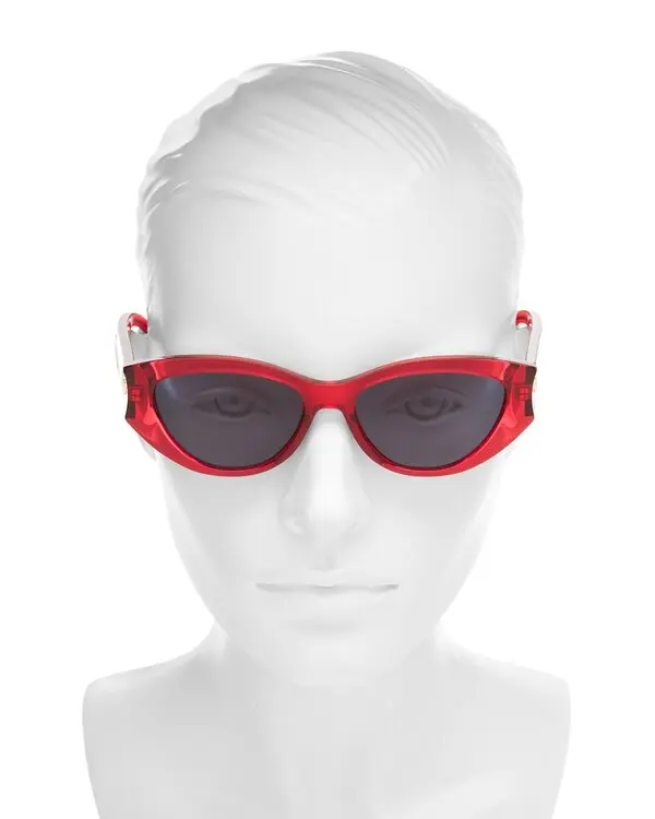 Dior Glow B11 Cat Eye Sunglasses - Bordeaux/Blue | Editorialist display picture 2