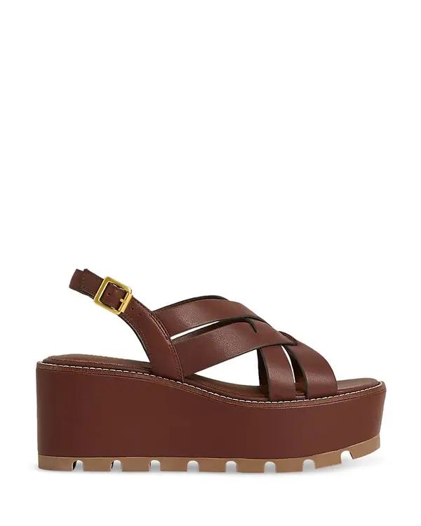 REISS Platform Wedge Sandals