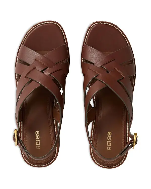 REISS Platform Wedge Sandals