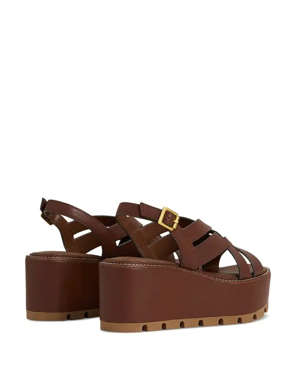REISS Platform Wedge Sandals